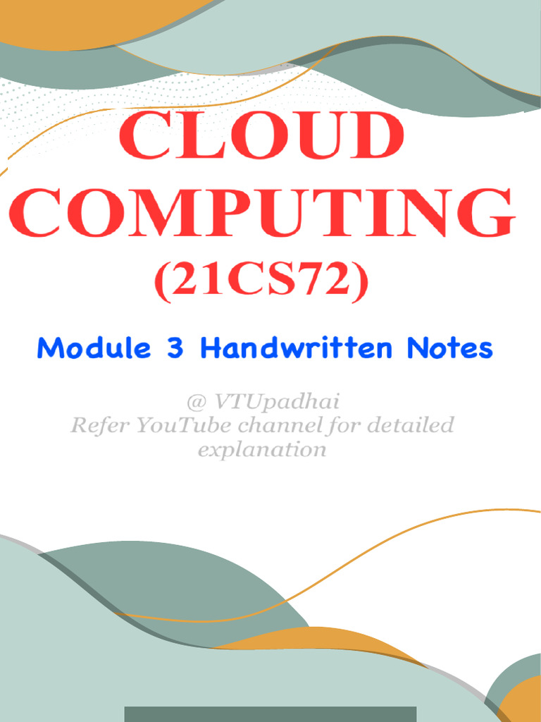 Cloud Module 3 Pdf