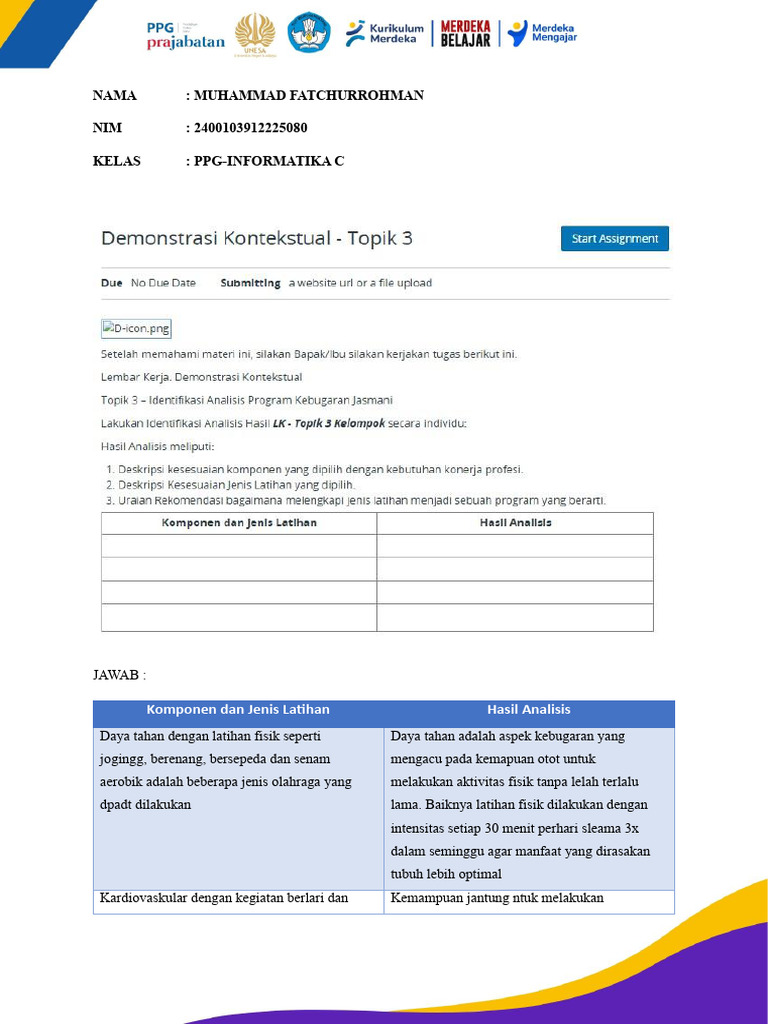 Demonstrasi Kontekstual - Topik 3 (Nilai) | PDF
