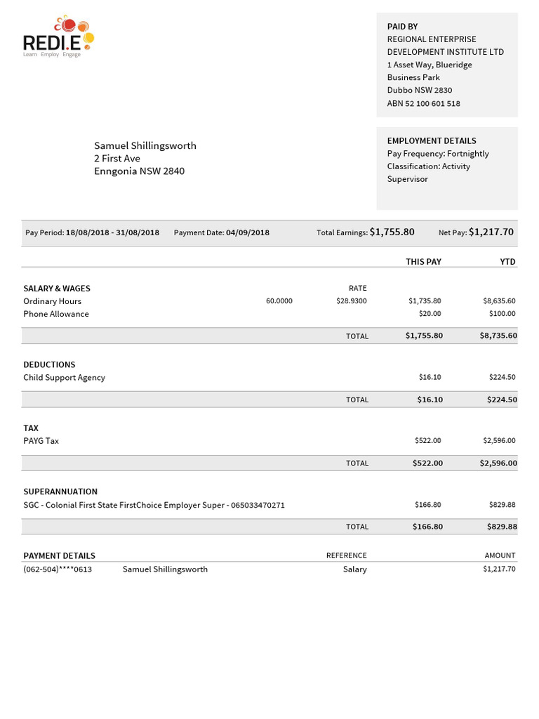 PaySlip | PDF | Public Finance | Taxes