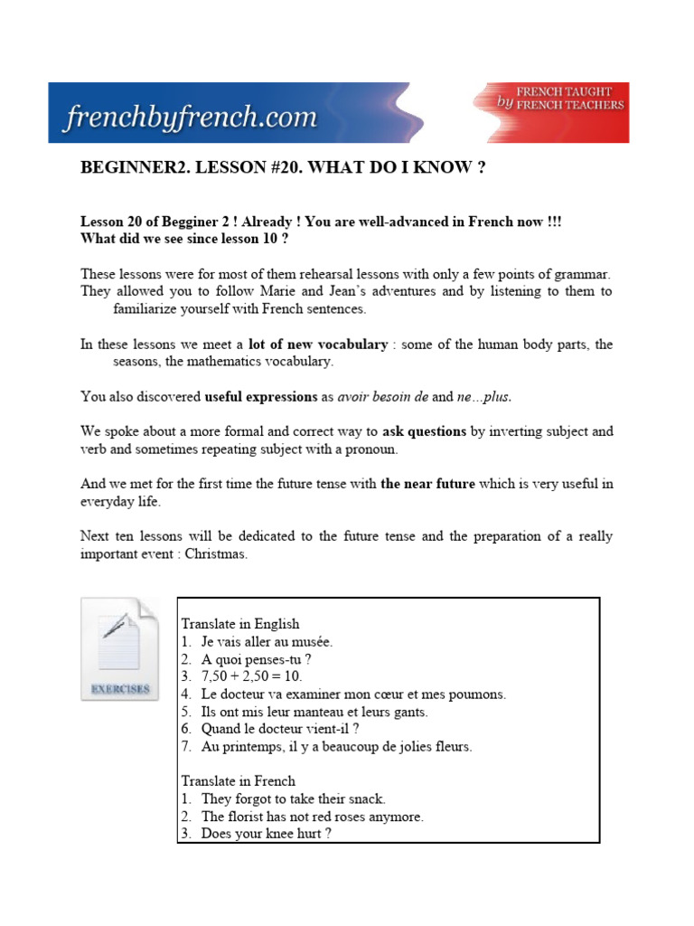 beginner2_lesson20 | PDF