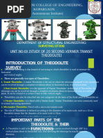 Theodolite Parts and Functions Explained | PDF | Light | Optical Devices