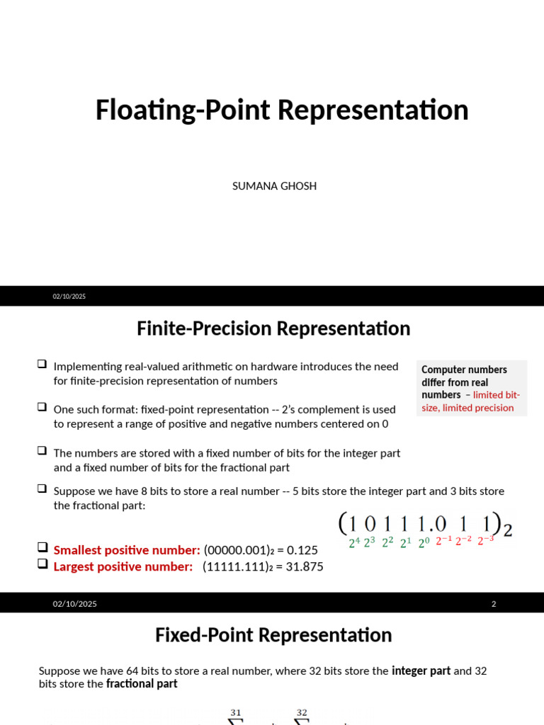 Floating - Point - Number | PDF | Arithmetic | Mathematics