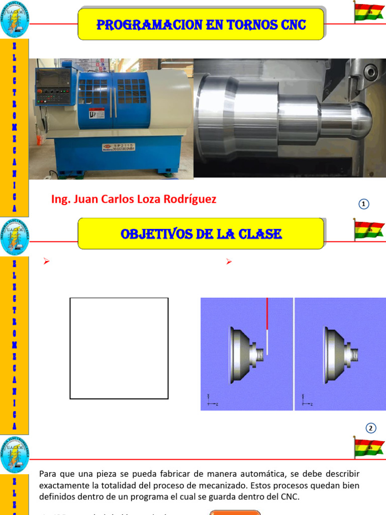 Programación CNC: Códigos ISO y Ciclos | PDF | Control numerico | Mecanizado