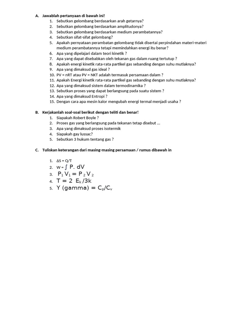 soal uas fisika kls 5 _ smt.2 | PDF