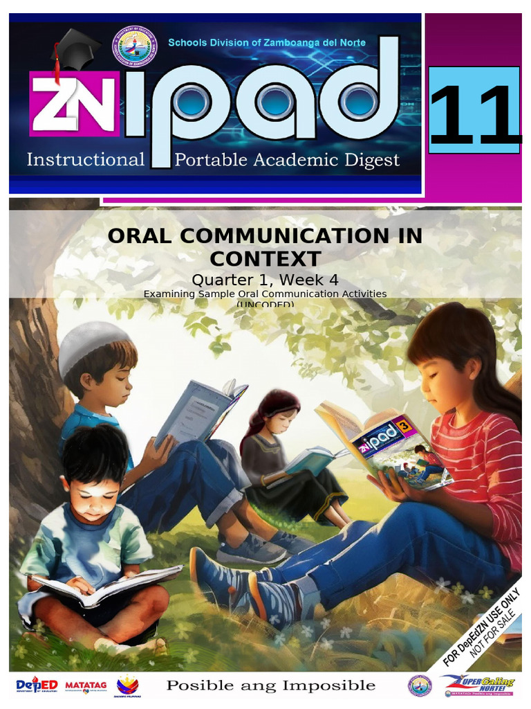 IPAD-Oral Communication W4 | PDF | Nonverbal Communication | Communication