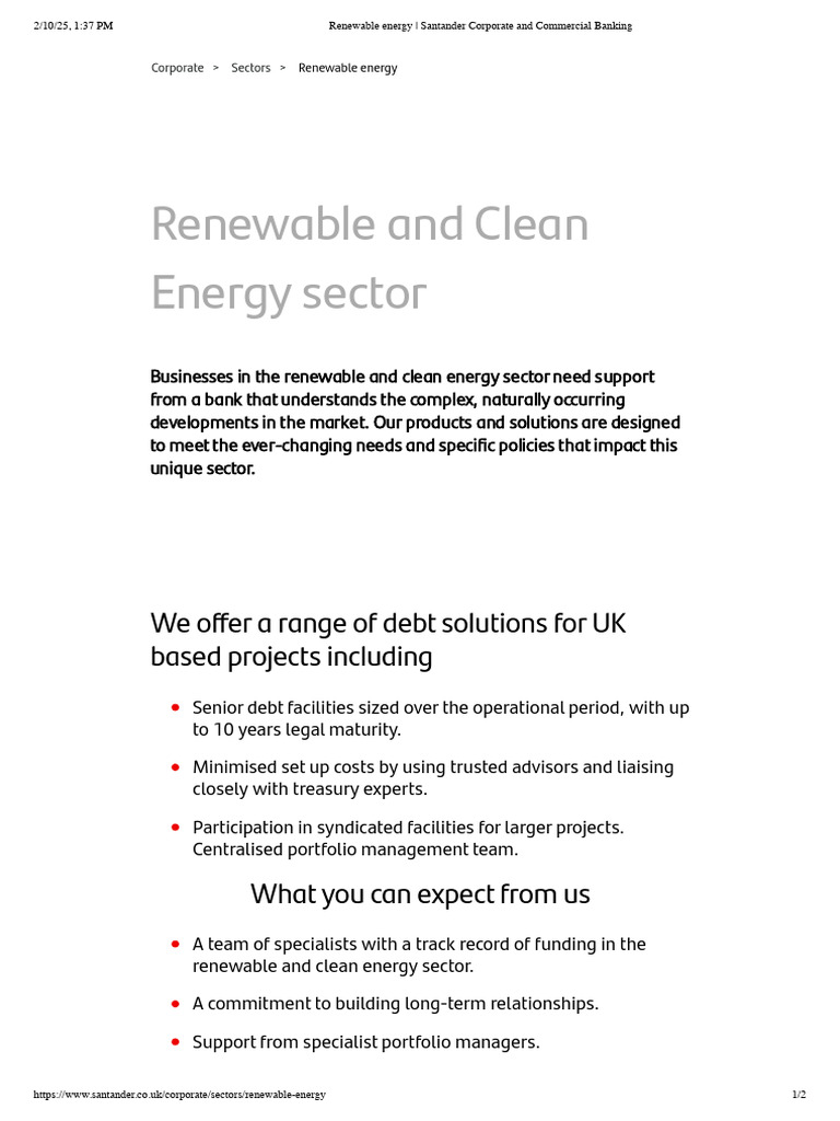 Debt Solutions for Renewable Energy Projects | PDF | Sustainable Energy ...