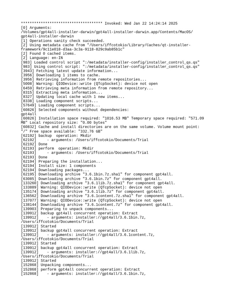 InstallationLog | PDF | Metadata | Cache (Computing)