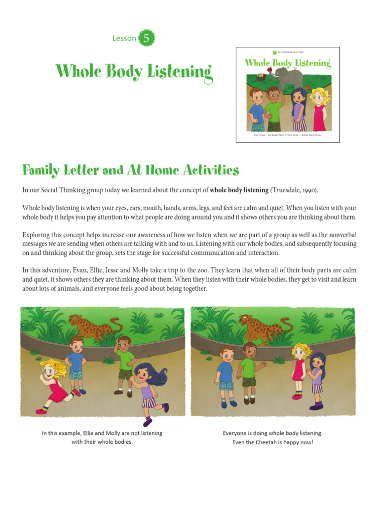 Lesson 5 - Whole Body Listening | PDF