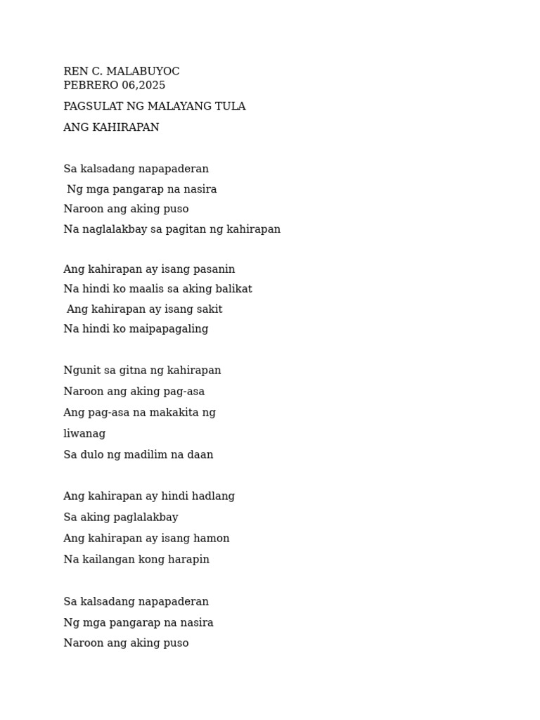 Tula Ni Ren | PDF