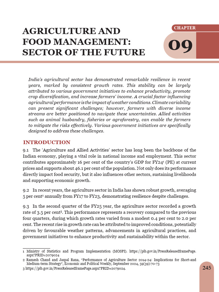 Economic Survey Complete PDF | PDF | Agriculture | Fertilizer