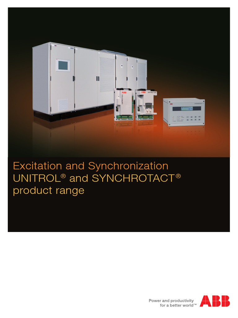 ZAB ABB Excitation Synchronisation Portfolio | PDF | Electric Generator ...