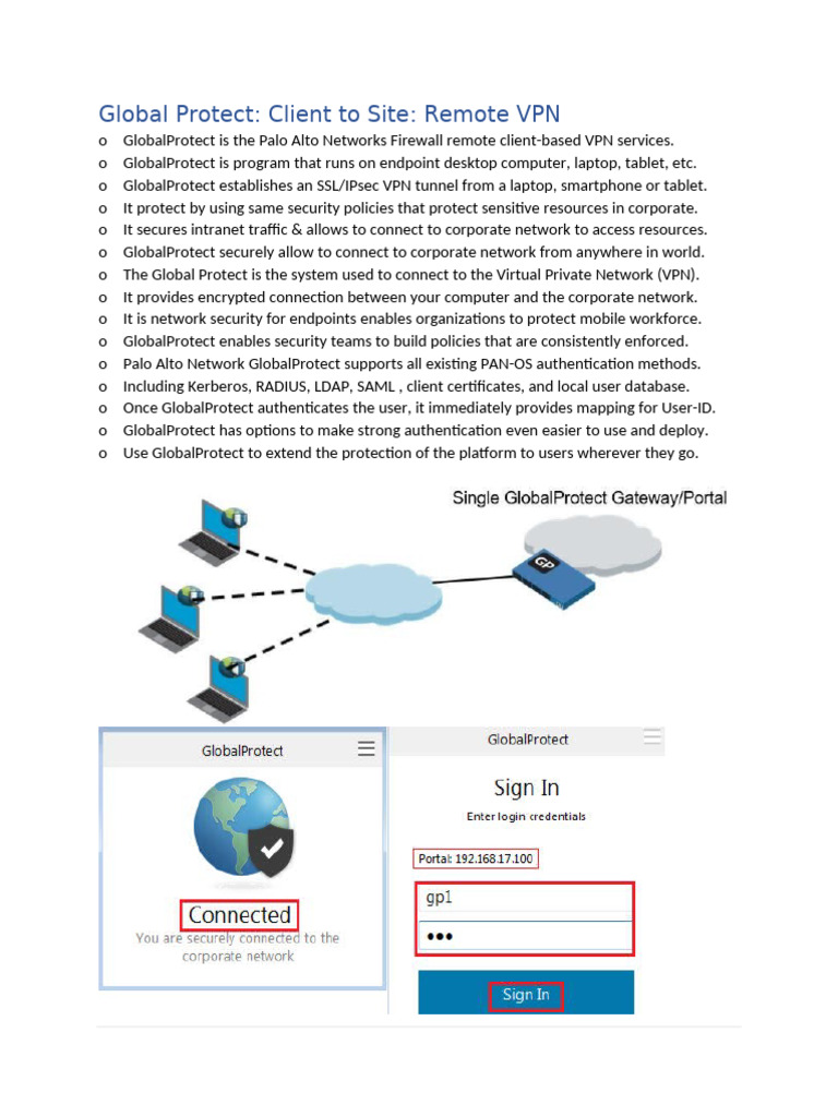 GlobalProtect | PDF | Virtual Private Network | Computer Network