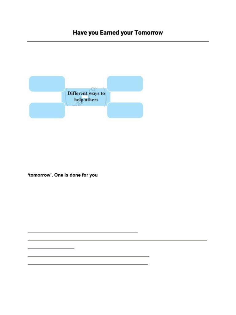 Analyzing "Have You Earned Your Tomorrow" | PDF | Poetry
