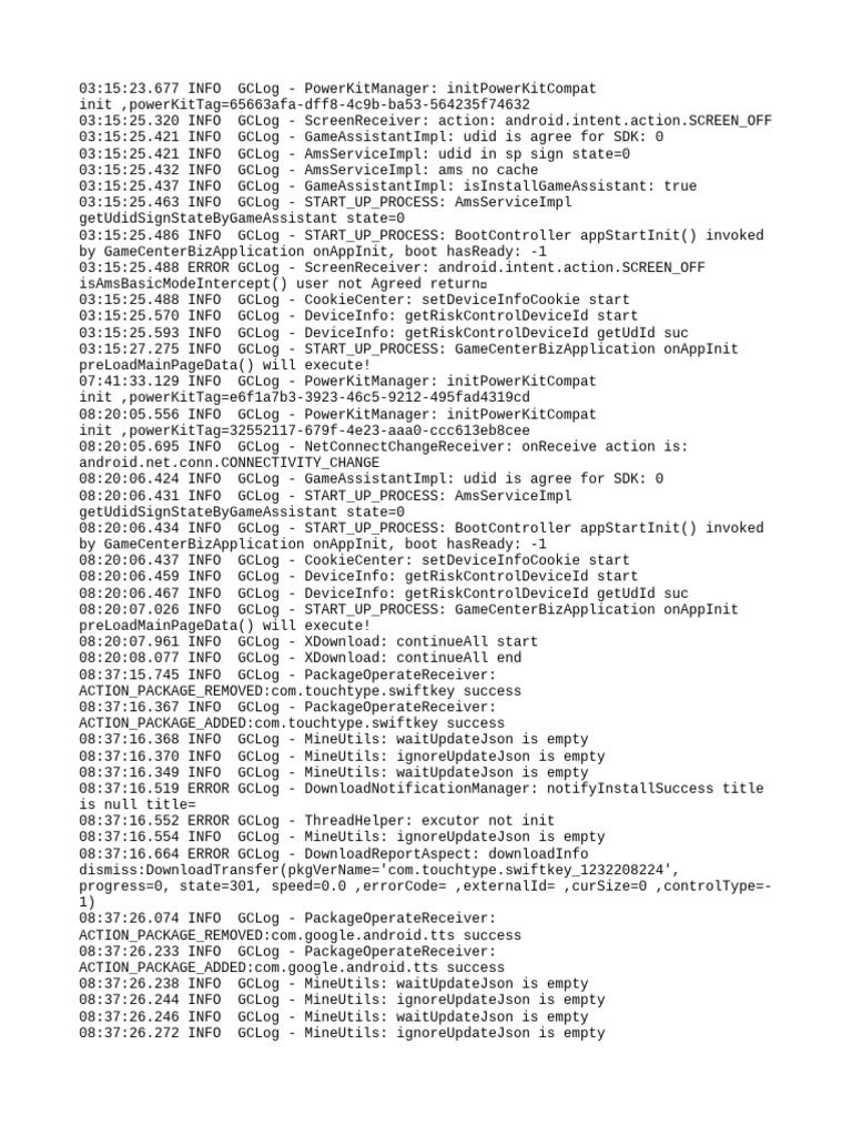 Android App Log Analysis Report | PDF