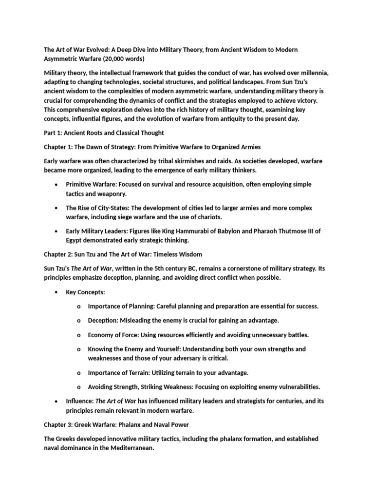 The Art of War Evolved a Deep Dive Into Military Theory, From Ancient ...