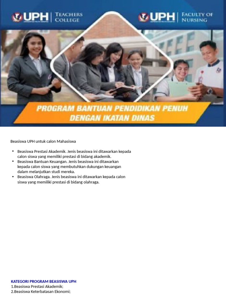 Beasiswa UPH | PDF