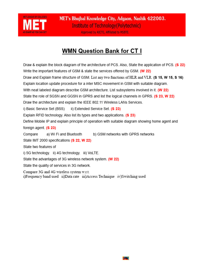 Wmn Qb for Ct i S-25 | PDF