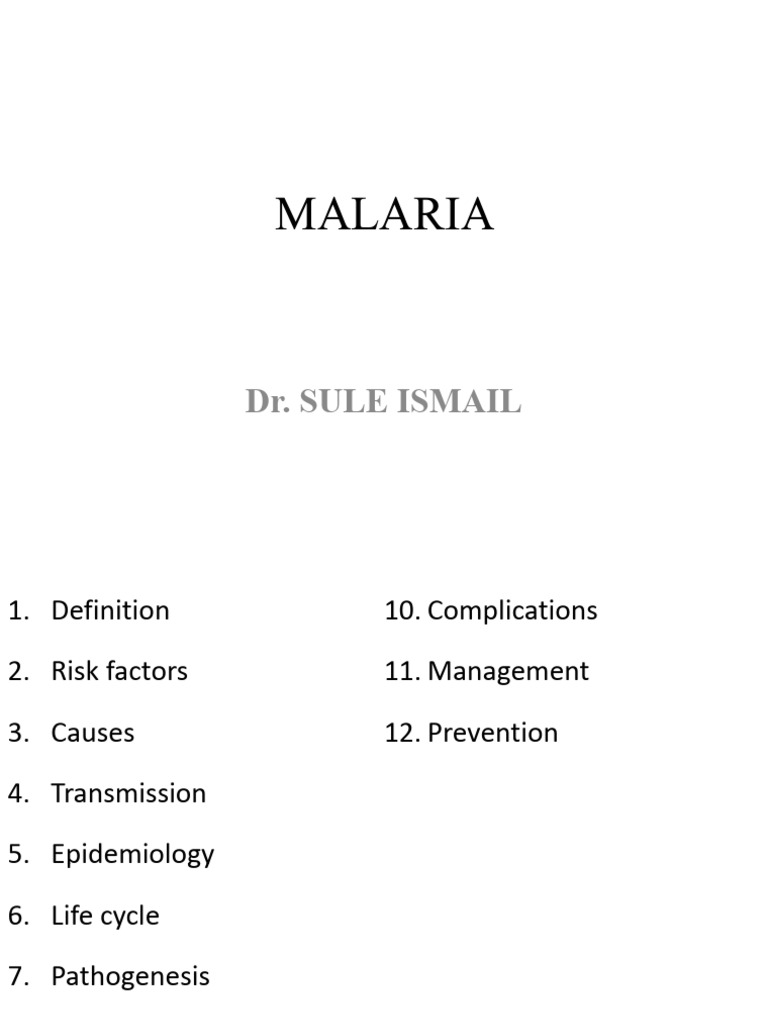 MALARIA | PDF | Plasmodium Falciparum | Malaria
