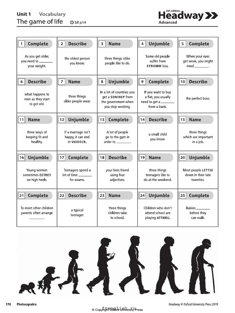 The Game of Life - Vocabulary for stages of life | PDF