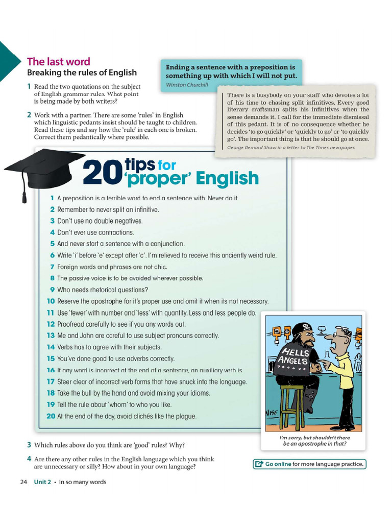 Tips For Proper English - SB | PDF