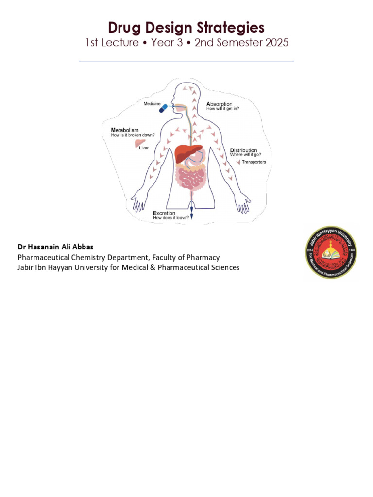 Drug Design Strategies and Pharmacokinetics | PDF | Receptor Antagonist ...