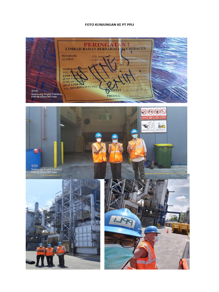FOTO KUNJUNGAN KE PT PPLI | PDF