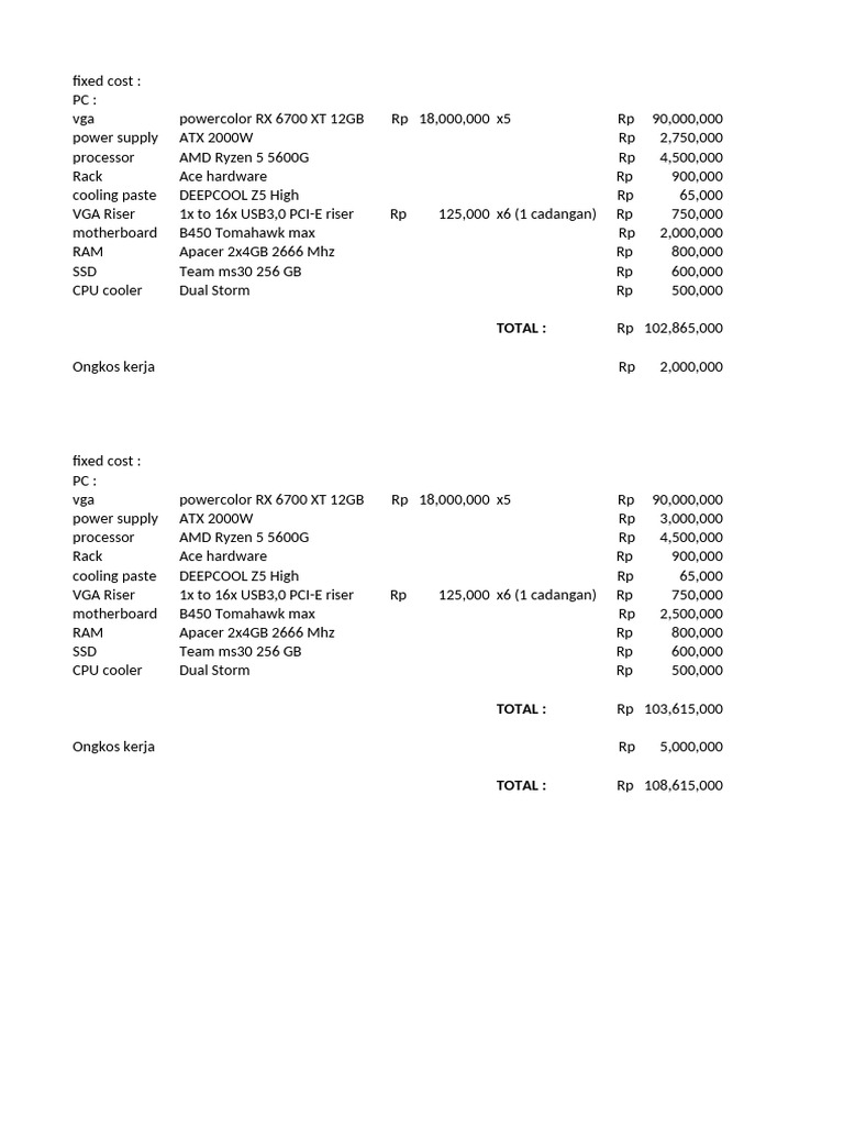 PC Mining RX 6700 XT 12 GB | PDF | Microcomputers | Personal Computing