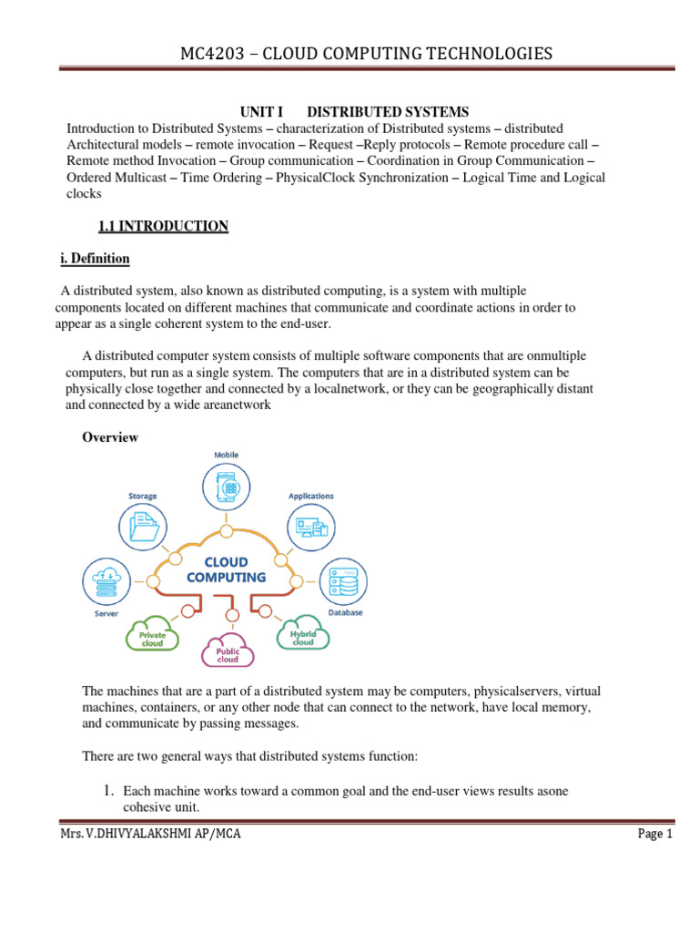 Cloud Computing Technologies | PDF | Client–Server Model | Distributed Computing