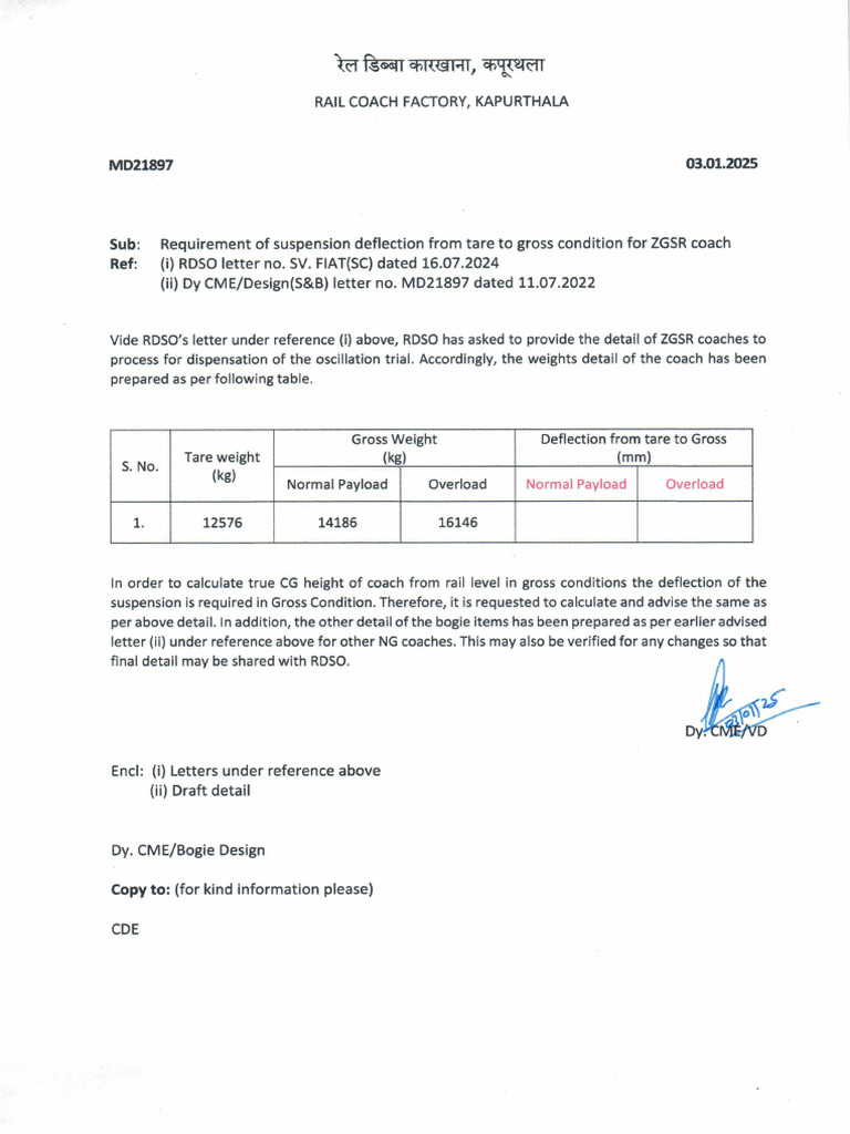 Suspension Deflection for ZGSR Coach | PDF | Land Vehicles | Motor Vehicle
