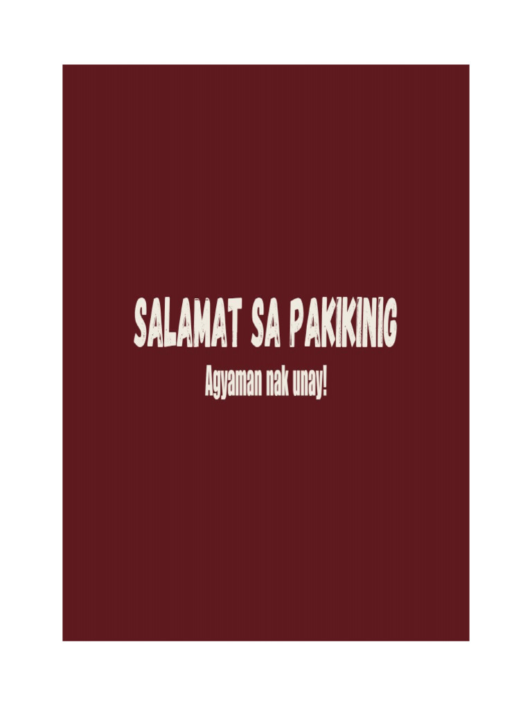 Salamat | PDF