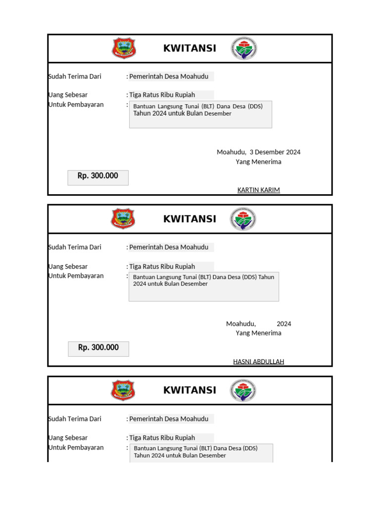 KWITANSI | PDF