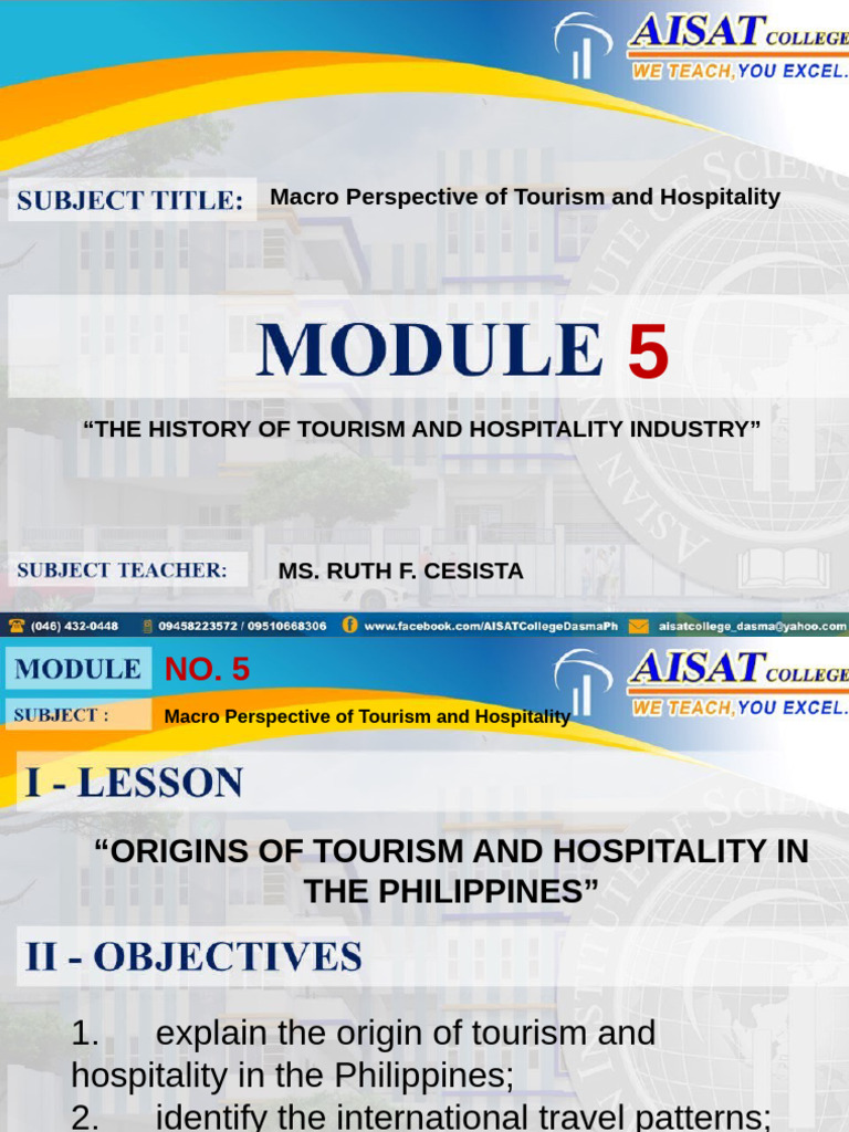 RFC Module5 Th6 Mpth2 | PDF | Tourism | Economies