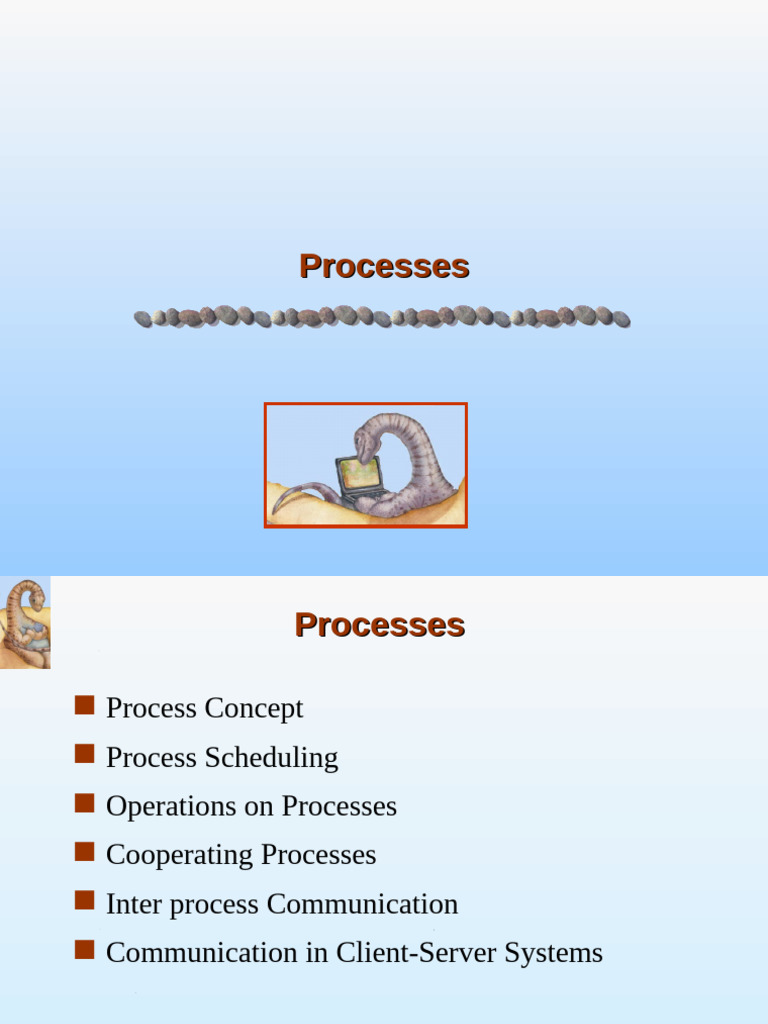3.Processes | PDF | Process (Computing) | Scheduling (Computing)