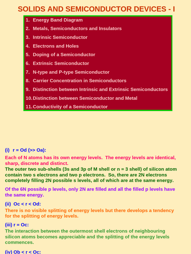 Semiconductors 1 | PDF | Semiconductors | Physical Chemistry