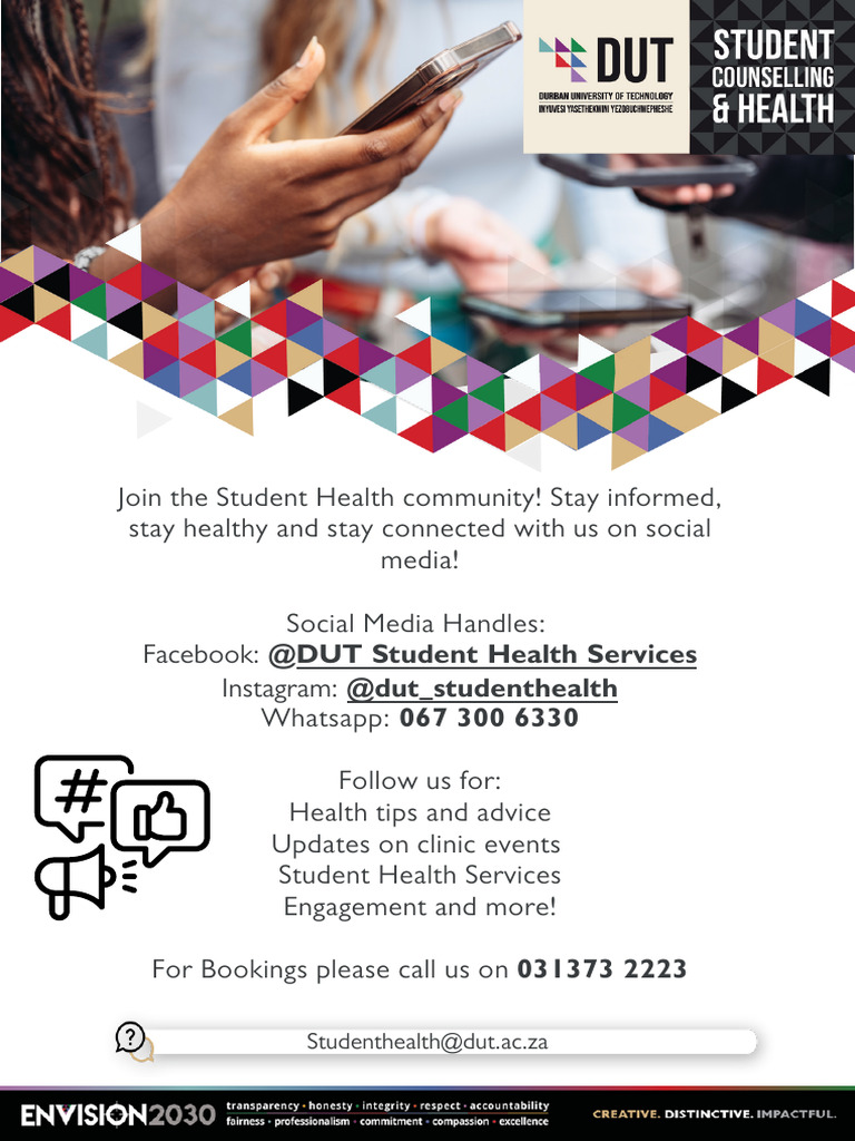Join DUT Student Health Community | PDF