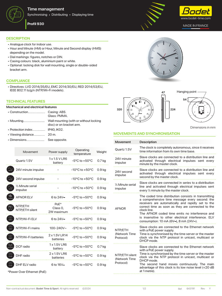 Analogue_clocks_Profil_930 | PDF | Clock | Multicast