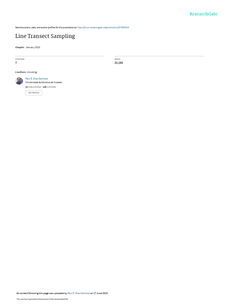LineTransectSampling Completo | PDF | Sampling (Statistics) | Histogram