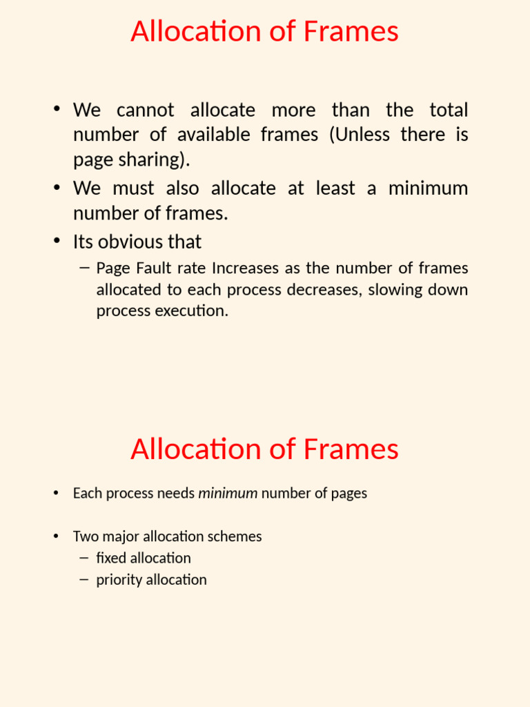 Frame Allocation Strategies in OS | PDF | Scheduling (Computing ...