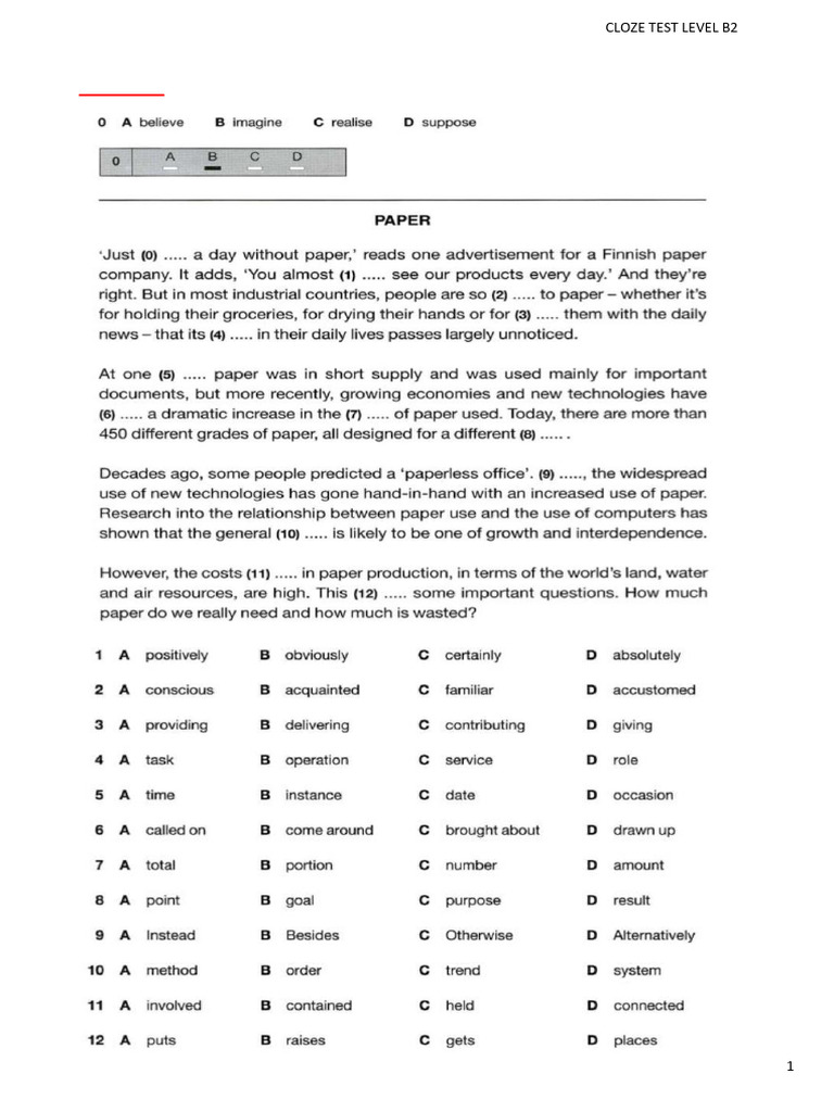 02. CLOZE TEST | PDF