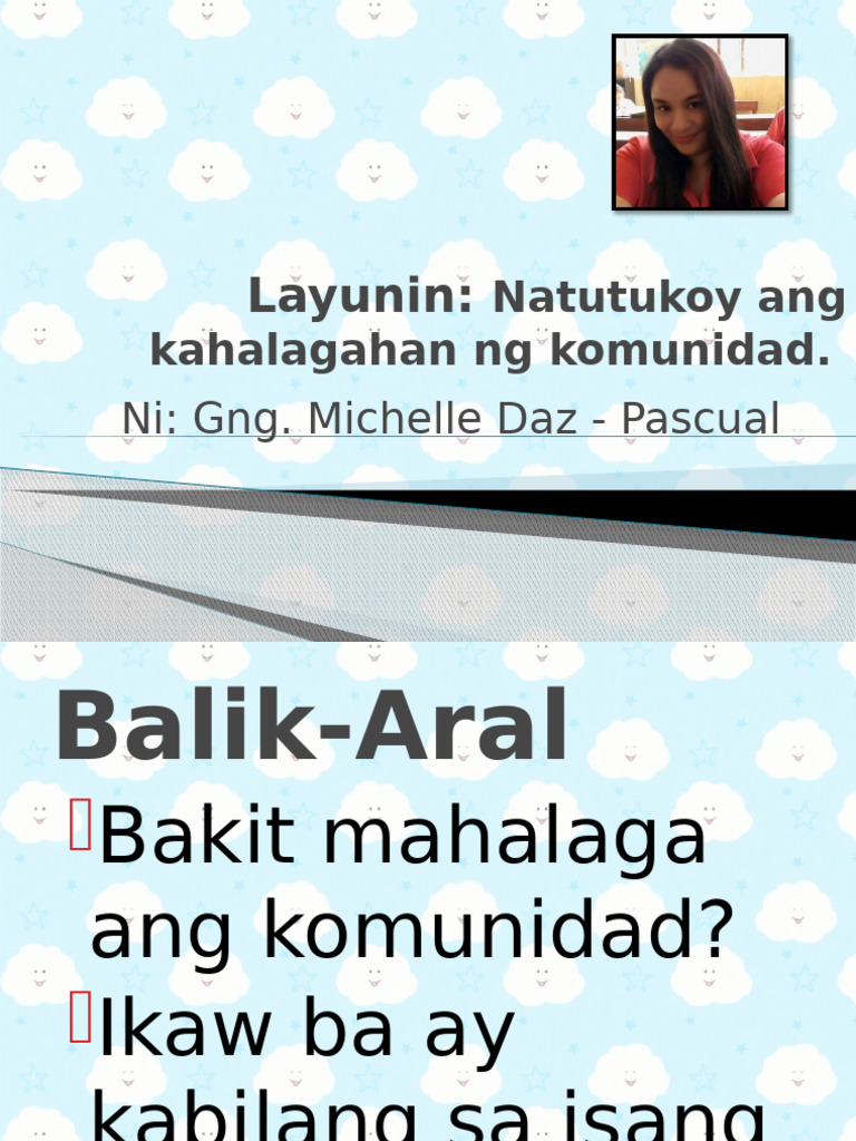 ESP2 Q1 W1 D5 Natutukoy Ang Kahalagahan NG Komunidad | PDF