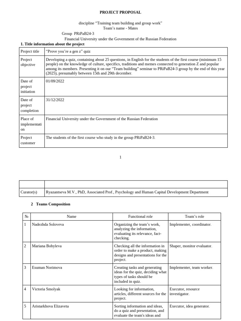 Project Proposal Final | PDF | Swot Analysis | Cognition