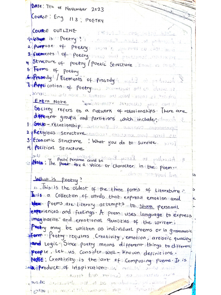 Ife's Poetry Note | PDF