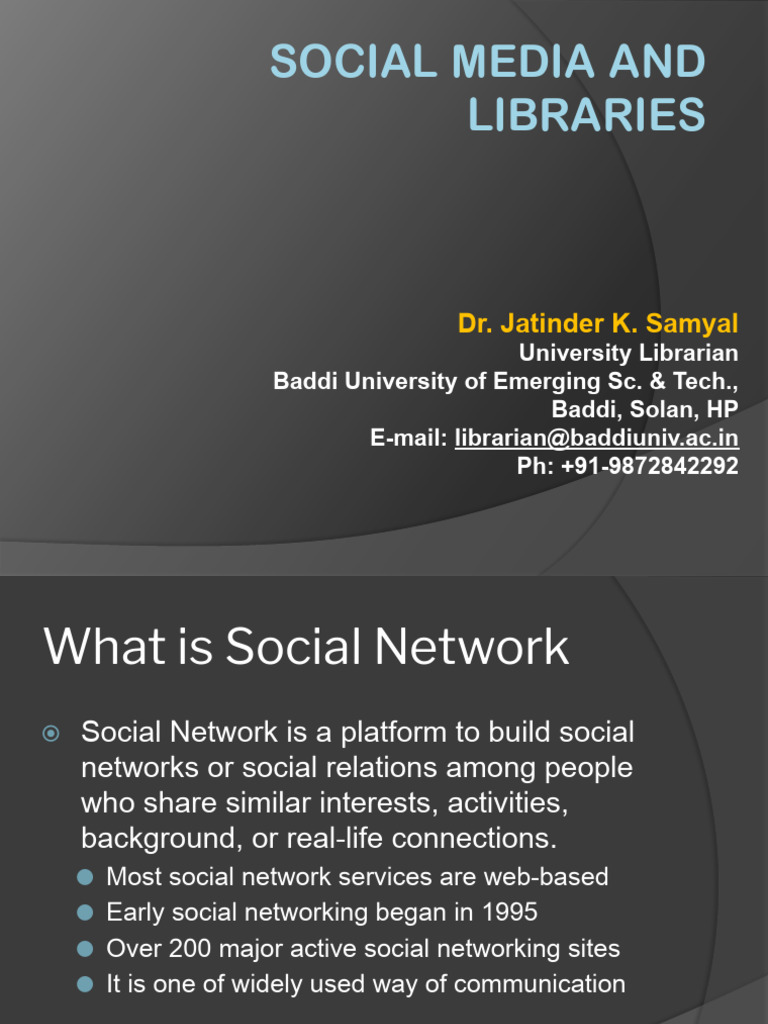 Social Media Strategies for Libraries | PDF | Popular Culture & Media ...