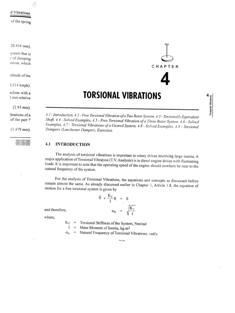 Torsional Vibration | PDF