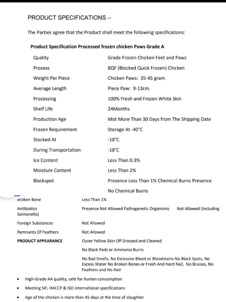 Chickenpaws Spec | PDF