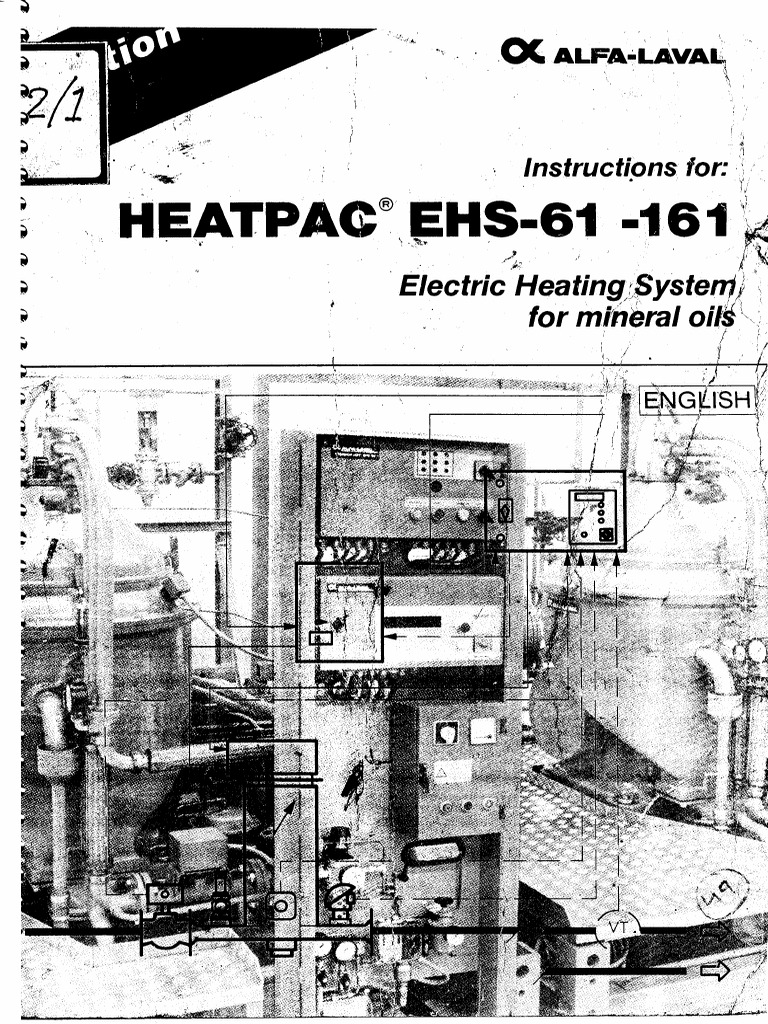 Alfa-Laval-Heatpac EHS-61-161 Elctric Heating System For Mineral Oils ...