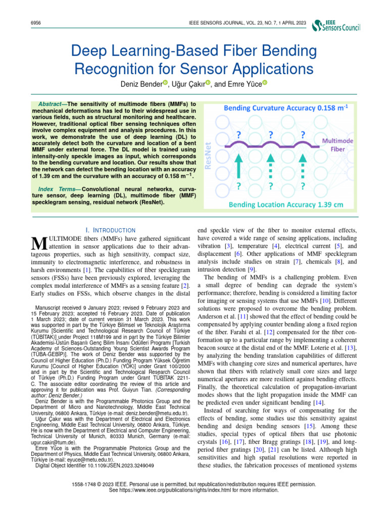 Deep_Learning-Based_Fiber_Bending_Recognition_for_Sensor_Applications | PDF | Optical Fiber ...