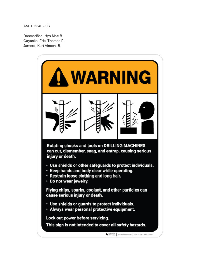 Drilling Signage | PDF