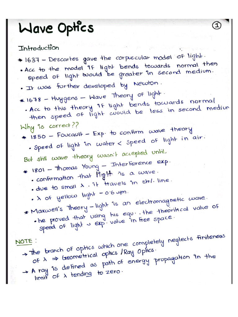 Wave Optics | PDF