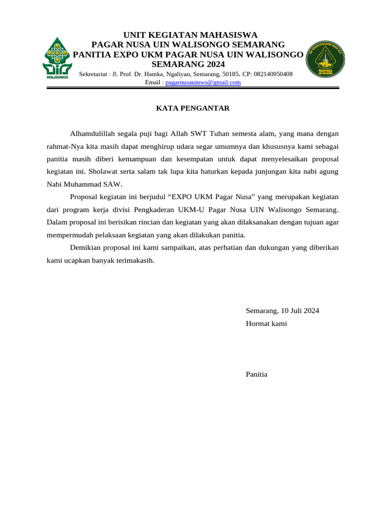 Proposal Pbak Expo Ukm PN 2024 | PDF